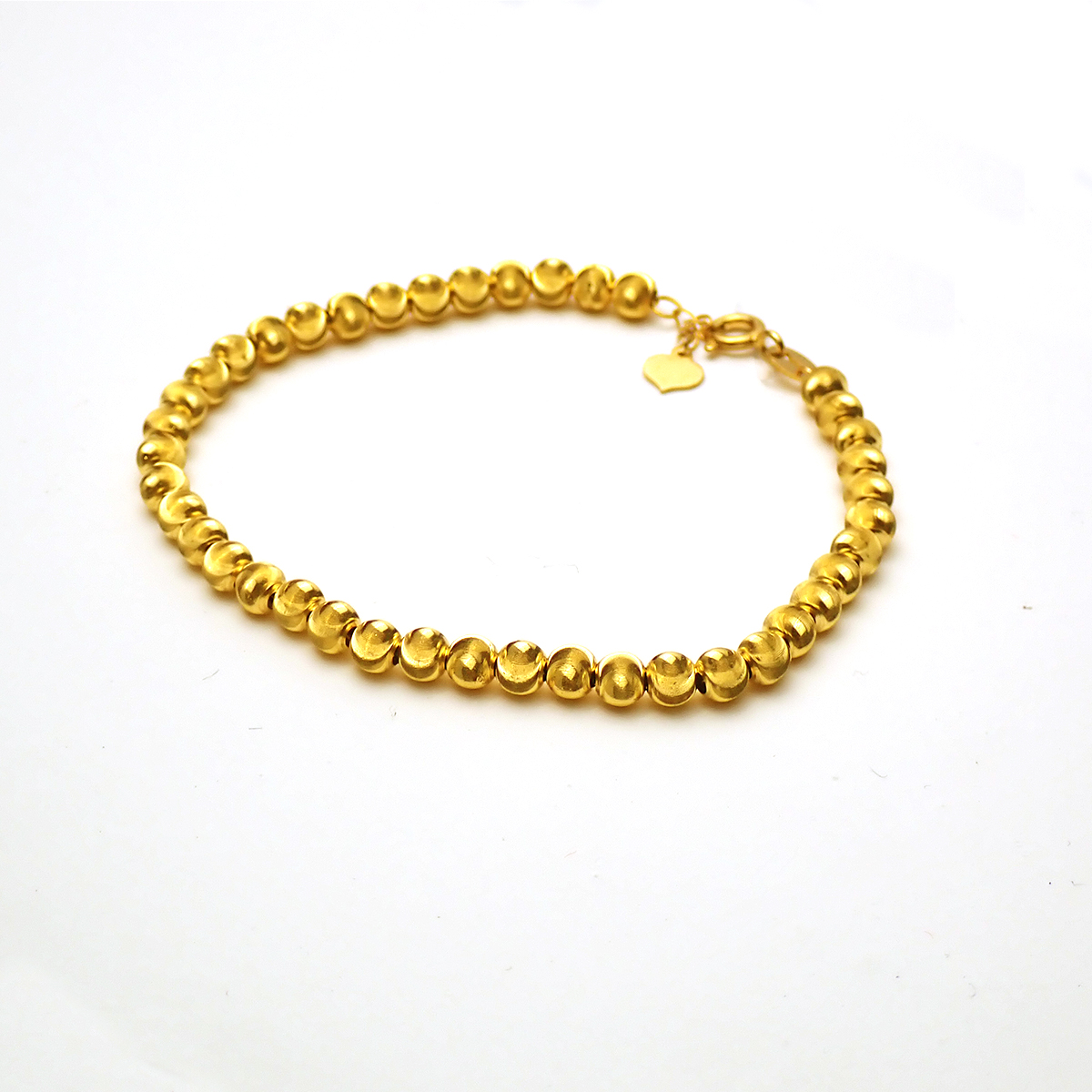 22K/916 Cat Eye Gold Bracelet 猫眼罗珠金手链 - Tyrell Jewelry