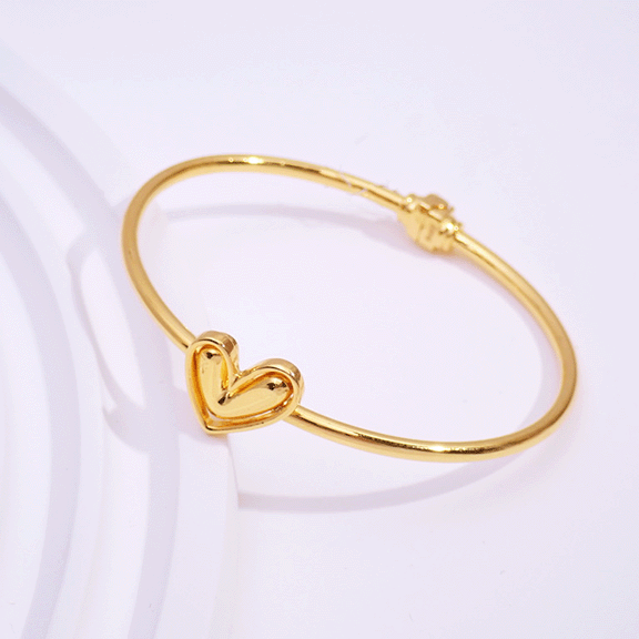 22K/916 LOVE GOLD BANGLE - Tyrell Jewelry